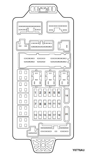 2001 Mitsubishi Lancer Evolution fuse box diagram - StartMyCar