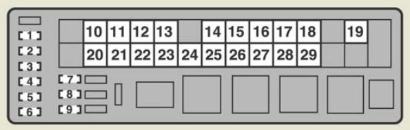 2010 Lexus IS 250 fuse box diagram - StartMyCar
