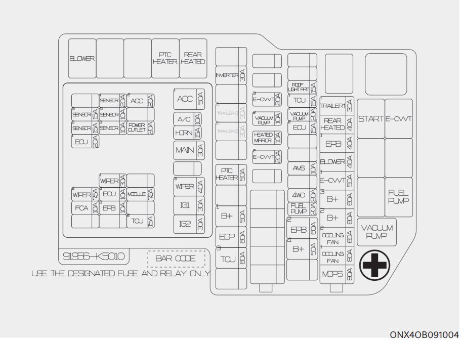 2024 Hyundai Santa Cruz fuse box diagram - StartMyCar