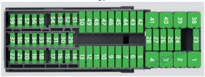 2016 5d,sc Seat Ibiza fuse box diagram - StartMyCar