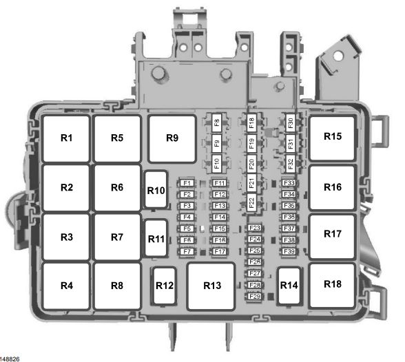 2023 2.0l Diesel Ford Transit Custom fuse box diagram - StartMyCar
