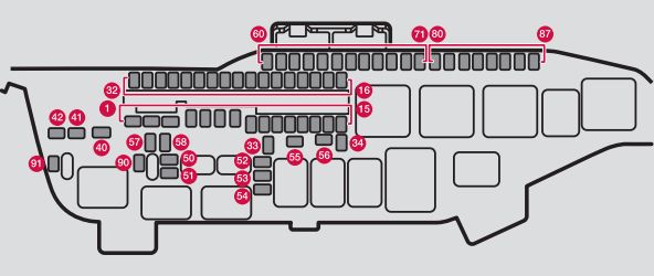 2020 Volvo XC40 fuse box diagram - StartMyCar