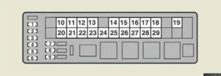 2009 Lexus IS 250 fuse box diagram - StartMyCar